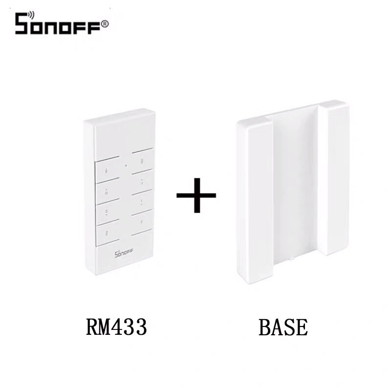 Sonoff RM433 + Base + Bateria - Persaltumseguridad.com.ar