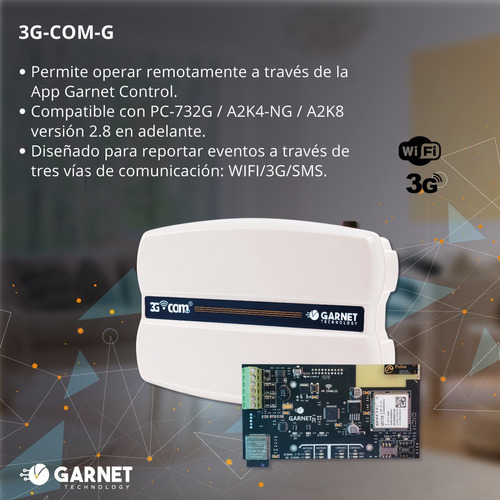 Central 732G + Teclado LED732 + 3G-COM - Persaltumseguridad.com.ar