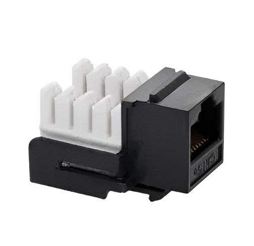 Jack RJ45 Hembra Furukawa Cat5e Multilan Negro - Persaltumseguridad.com.ar
